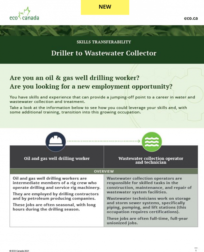 Worker Transferability Factsheet: Oil & Gas Well Drilling Worker to ...